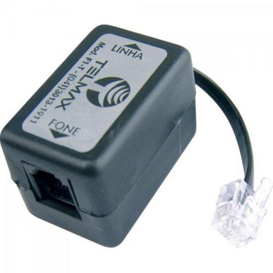 Filtro Modem ADSL RJ11F/RJ11M F1-T TELMAX - Mundomax