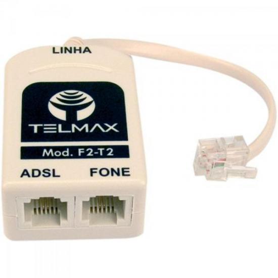 Filtro Modem ADSL 2 SAIDA F2T2 TELMAX - Mundomax