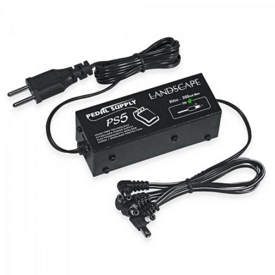 Fonte de Alimentação Para 5 Pedais Pedal Supply PS5 LANDSCAPE - Mundomax