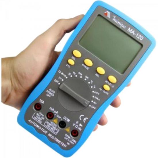Multímetro Automotivo MA-120 Cinza/Azul MINIPA - Mundomax