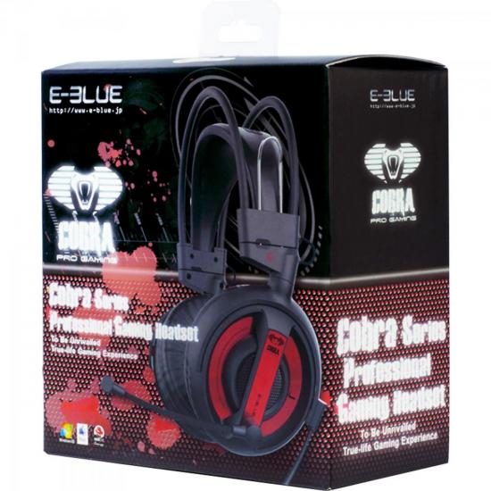 Headset Gamer Cobra Type I Preto E-BLUE - Mundomax