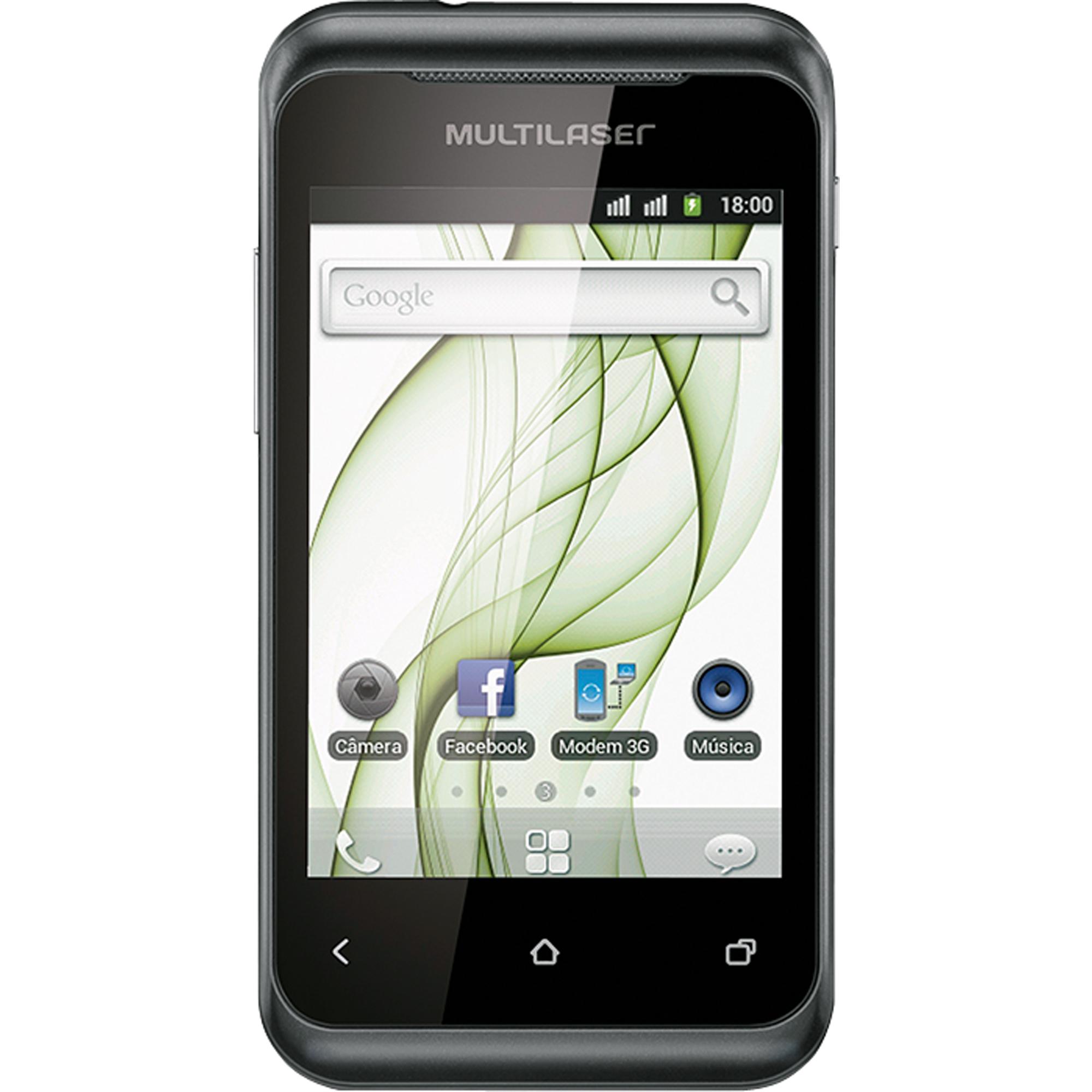 Celular 2 Chips, MP3 e MP4, Câmera 3MP, Bluetooth, LCD 3.5", 3G, Wi-Fi ...