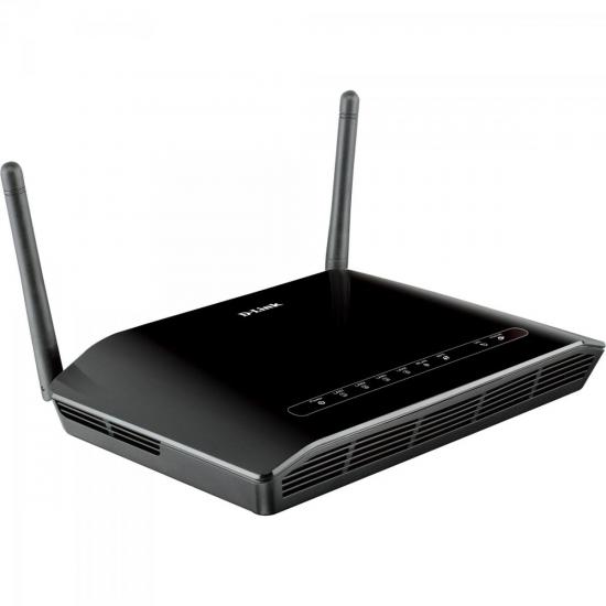 Modem Roteador Wireless 300Mbps DSL-2740E Preto D-LINK - Mundomax