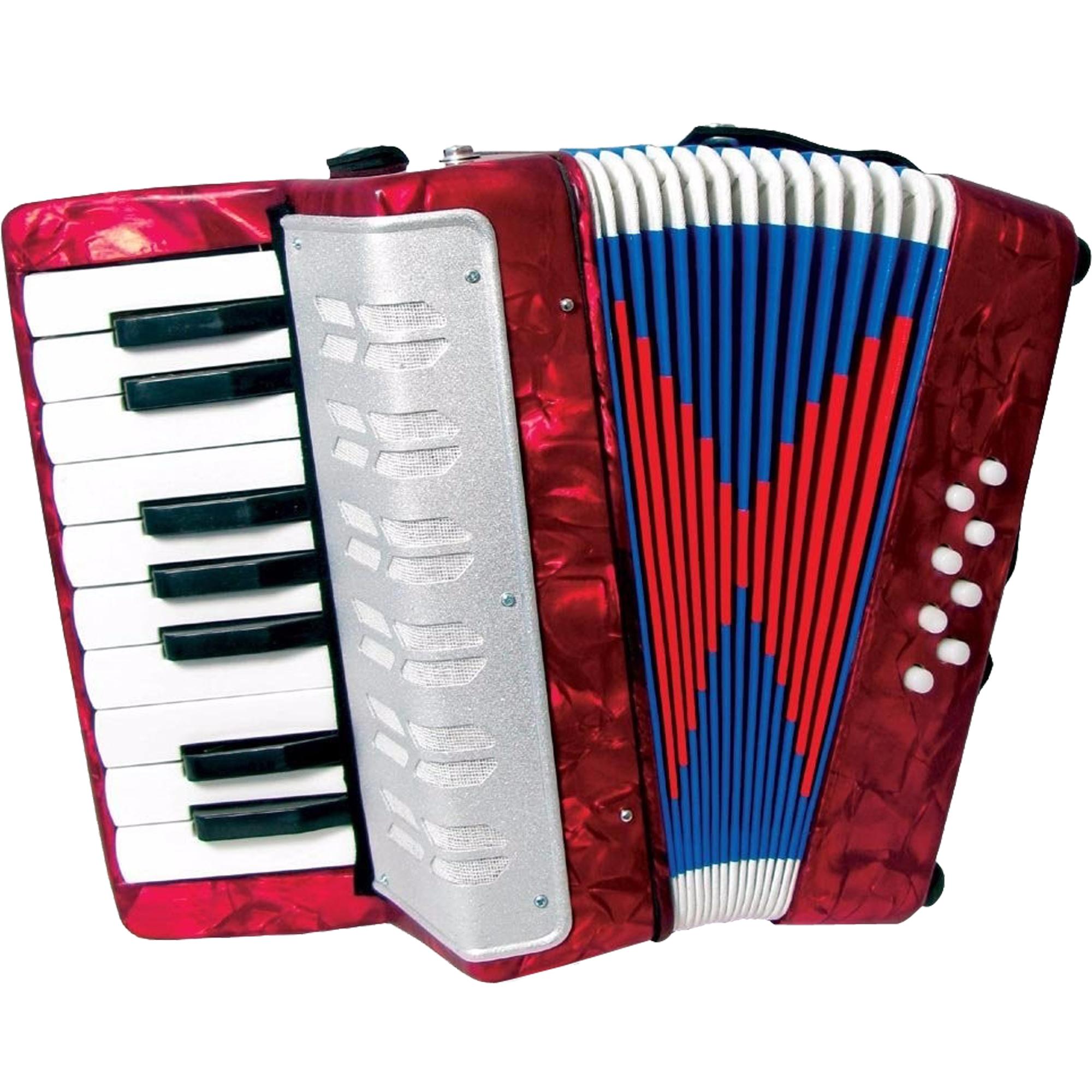 Acordeon Sanfona Infantil KIDS 17T Vermelho ACCORDION - Mundomax