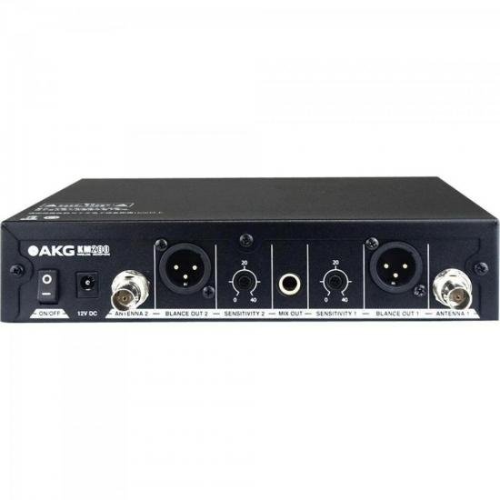 Microfone Sem Fio Duplo KM200 Preto AKG - Mundomax