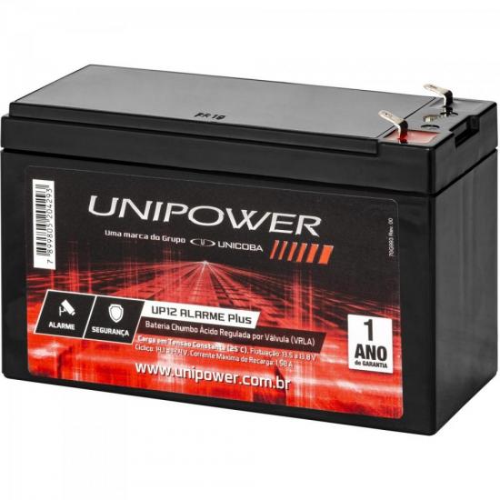 Bateria Selada 12V 5AH UP12 Alarmeplus Preta UNIPOWER - Mundomax