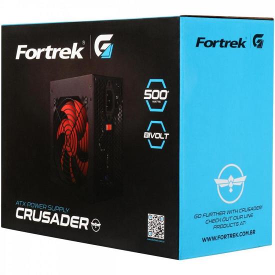 Fonte Gamer ATX Fortrek Crusader 300W - Mundomax