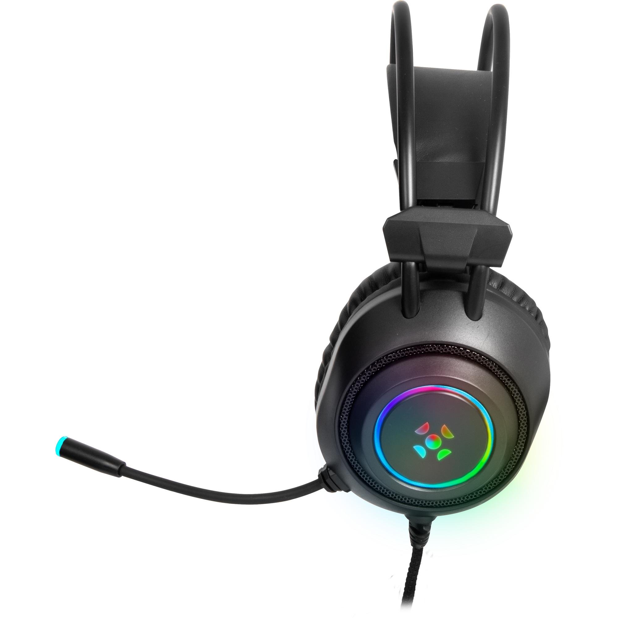 Headset Gamer Fortrek Crusader P2 + USB RGB Preto - Fortrek