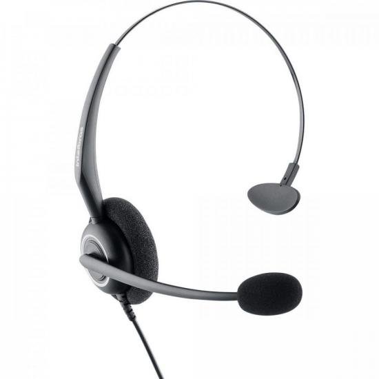Fone Headset Monoauricular RJ9 CHS 55 Preto INTELBRAS - Mundomax