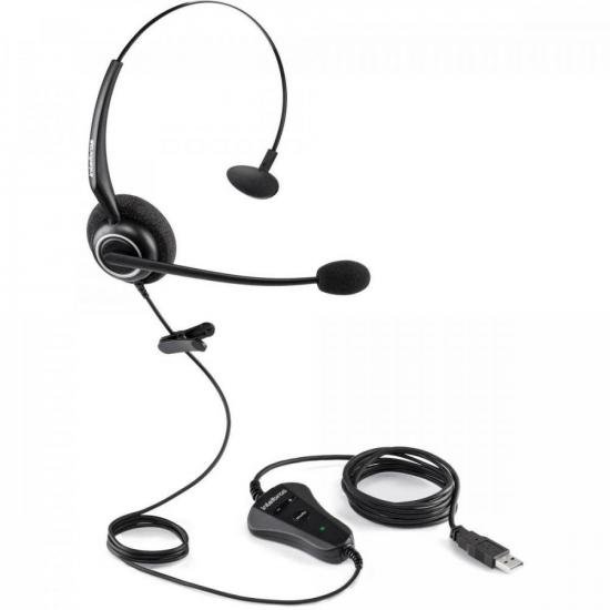 Fone Headset Monoauricular USB CHS 55 Preto INTELBRAS - Mundomax