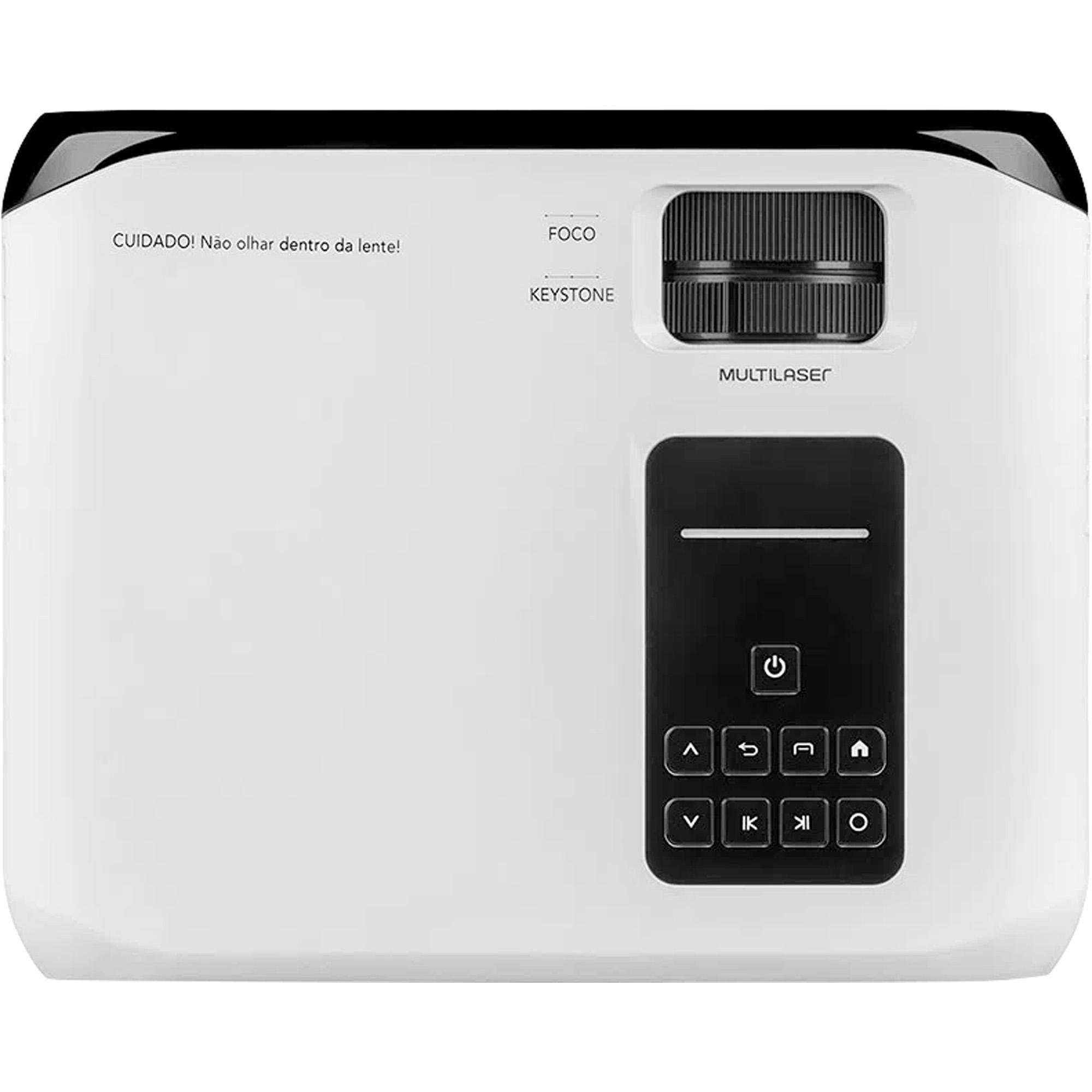 Smart Screen com Projetor MULTILASER Linux PJ003 Preto - Mundomax