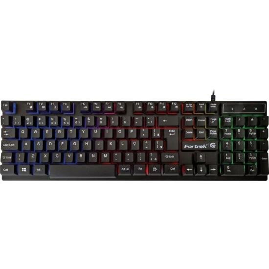 Teclado Gamer Fortrek Crusader RGB Preto G - Fortrek