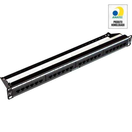 Patch Panel CAT.6 24 Portas Nexans - Mundomax