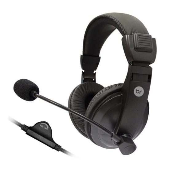 Headset Office Com Microfone Bright P2 - Mundomax