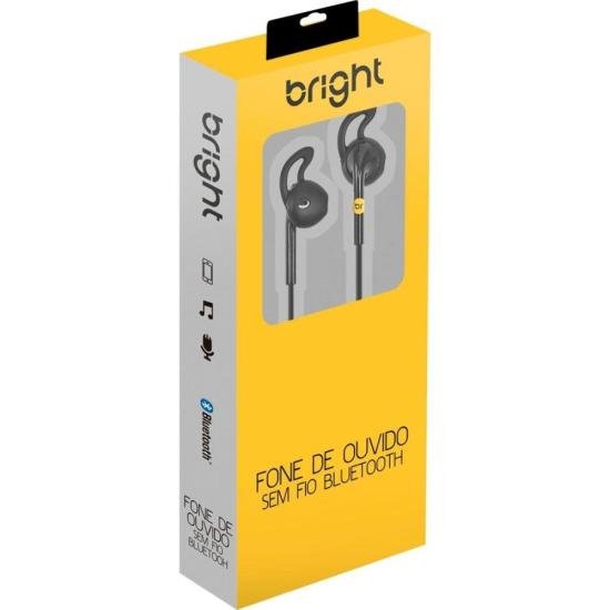 Fone De Ouvido Bright Bluetooth Preto - Mundomax