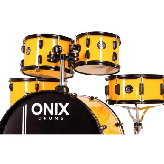 Bateria Acústica Nagano Onix Drums Smart 22" Big Yellow - Mundomax
