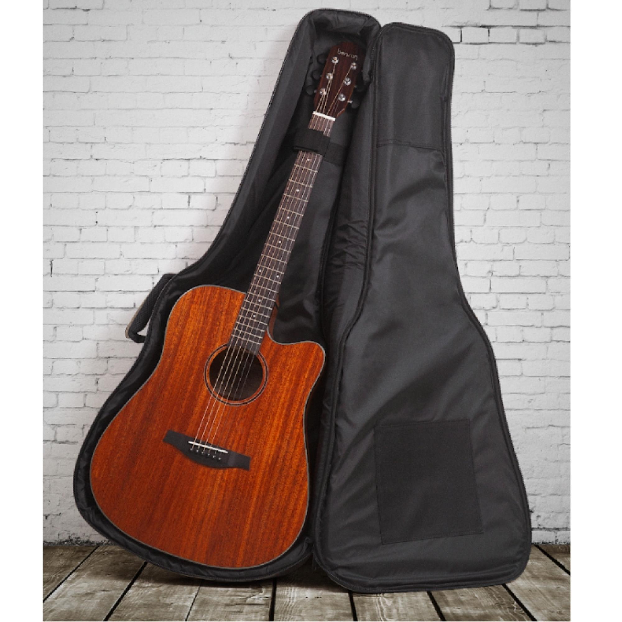 Violão Eletroacústico Benson Aço Dreadnought EXD500CE MAH Satin Exodus ...