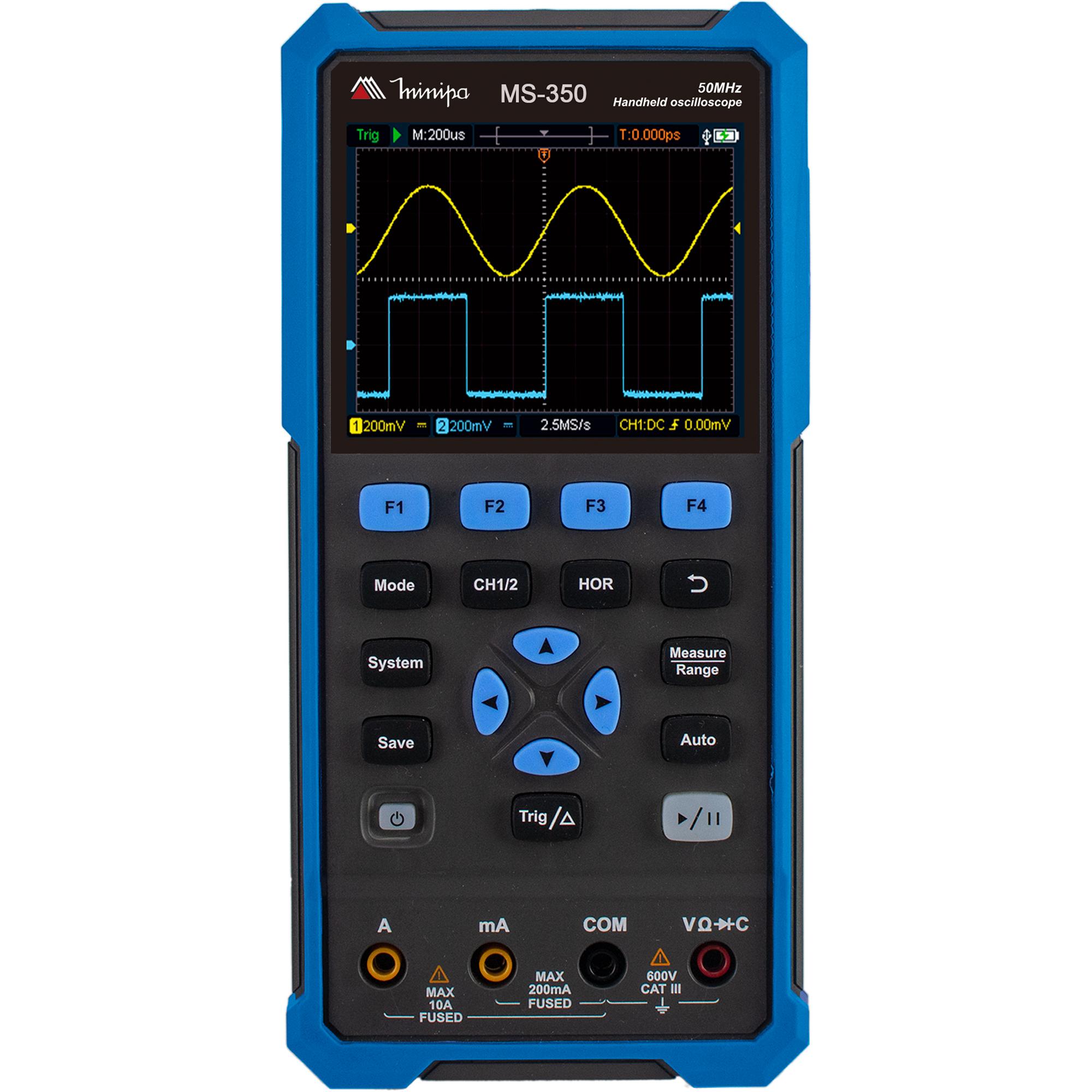 Osciloscópio Digital Portátil Minipa MS-350 - Mundomax