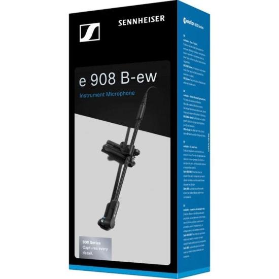 Microfone Sennheiser E908 B-EW Condensador Para Instrumento de Sopro - Mundomax