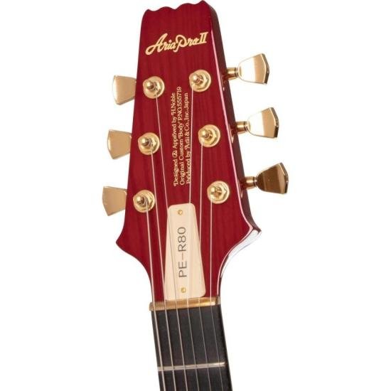 Guitarra Aria Pro PE-R80 See-Through Red - Aria