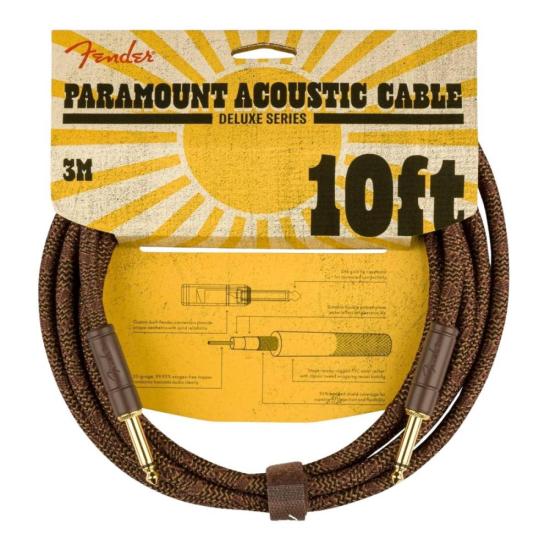 Cabo Fender P10 3m Paramount para Instrumentos Acústicos - Mundomax