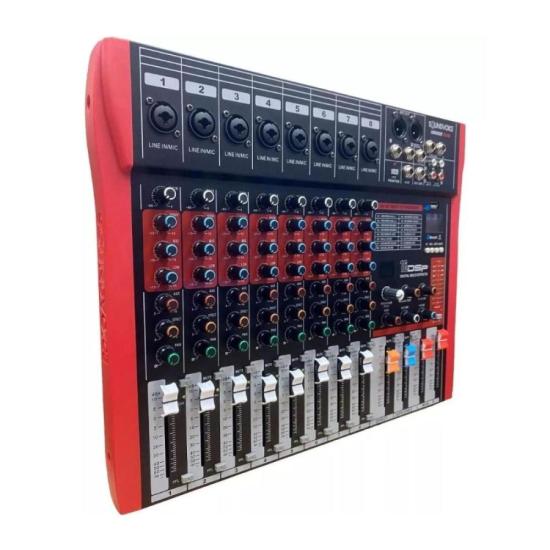Mesa de Som Soundvoice MR-802 Rubi - Mundomax